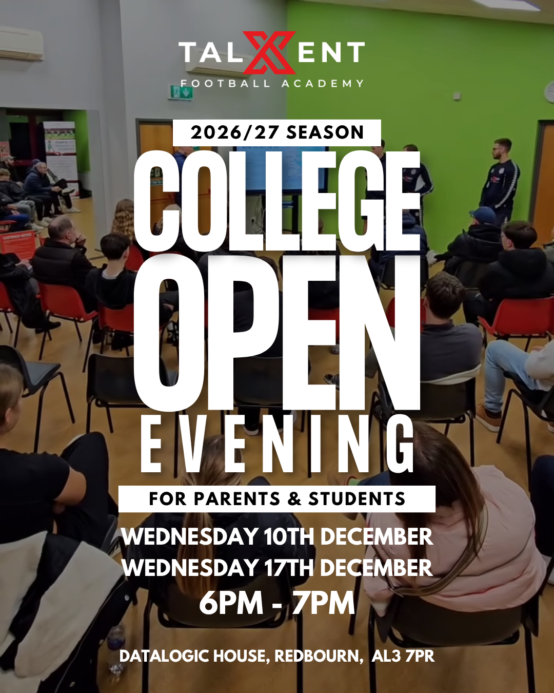 College Open Evenings - Talent X Football Academy